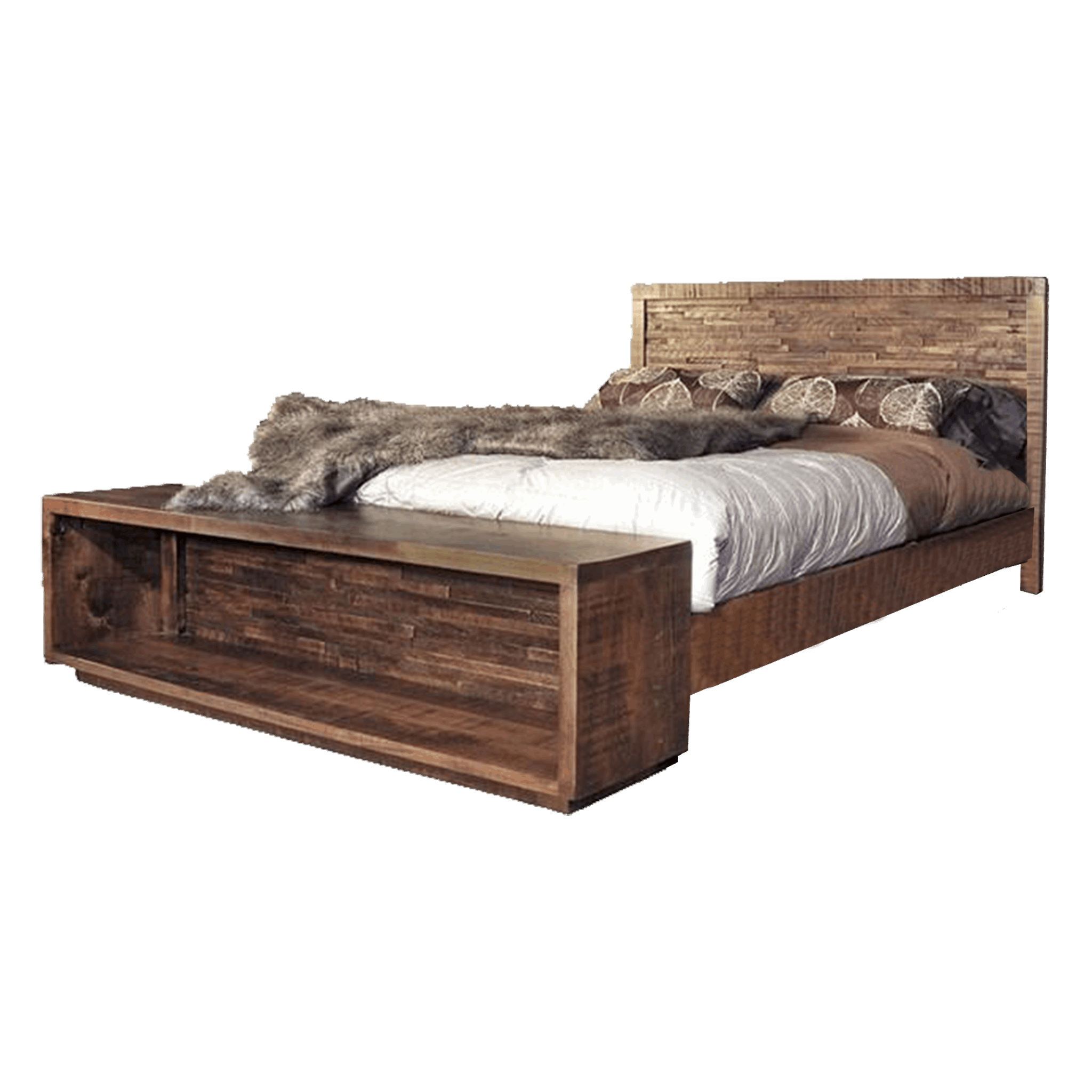 Ledge Rock Solid Wood Bed – Timbercrafts Furniture