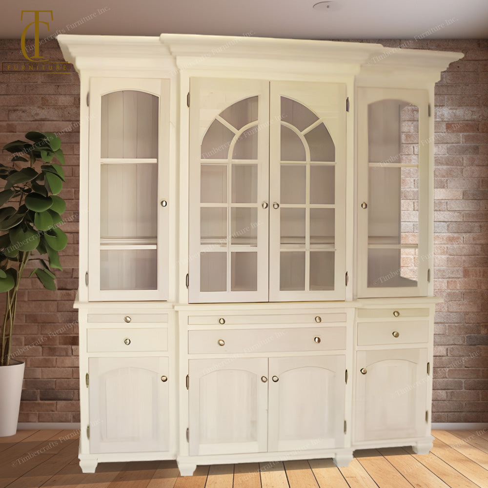 Marion Church Window Hutch & Buffet – Timbercrafts Furniture Inc.