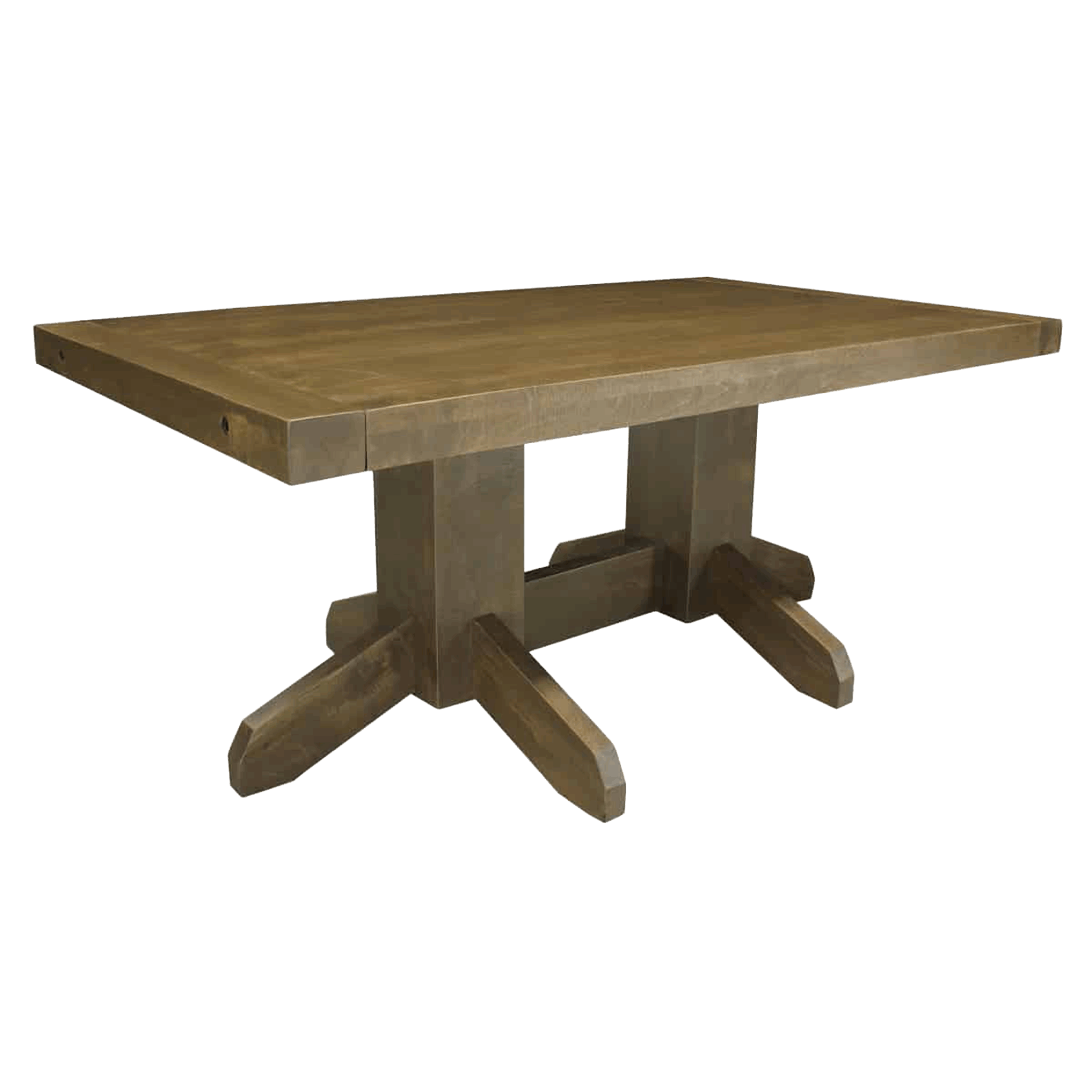Benchmark Solid Wood Pedestal Solid Wood Dining Table – Timbercrafts ...