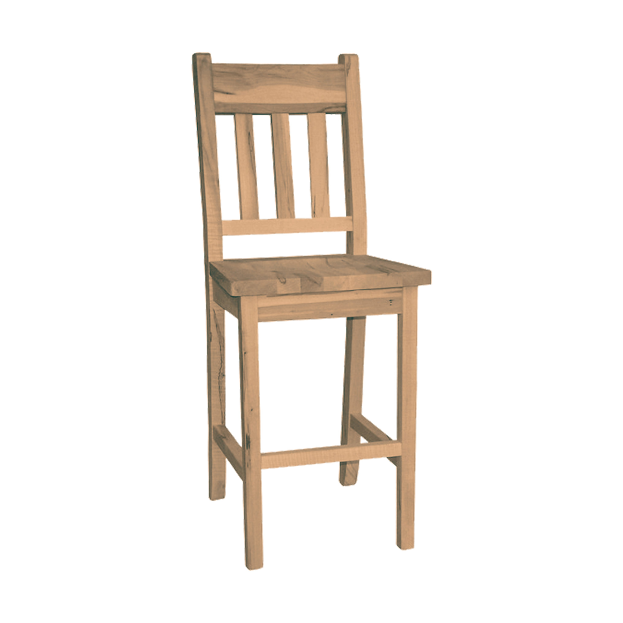 Dakota Slat Back Bar Chair – Timbercrafts Furniture