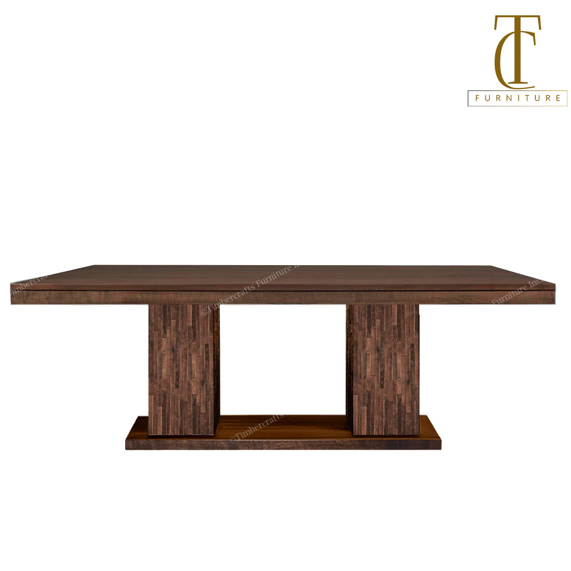 Ledge Rock Solid Wood Dining Table – Timbercrafts Furniture