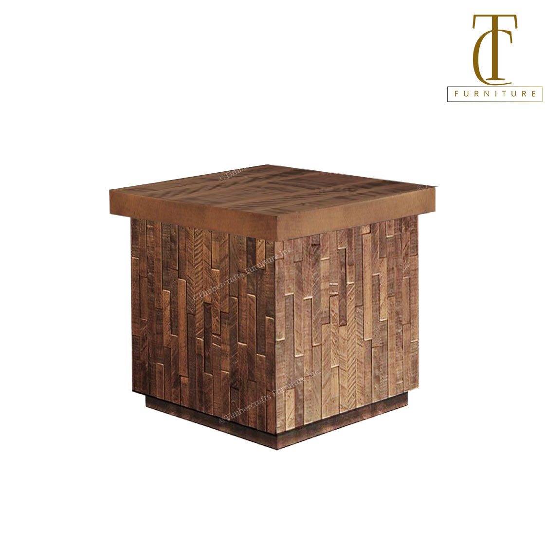 Ledge Rock Solid Wood End Table – Timbercrafts Furniture