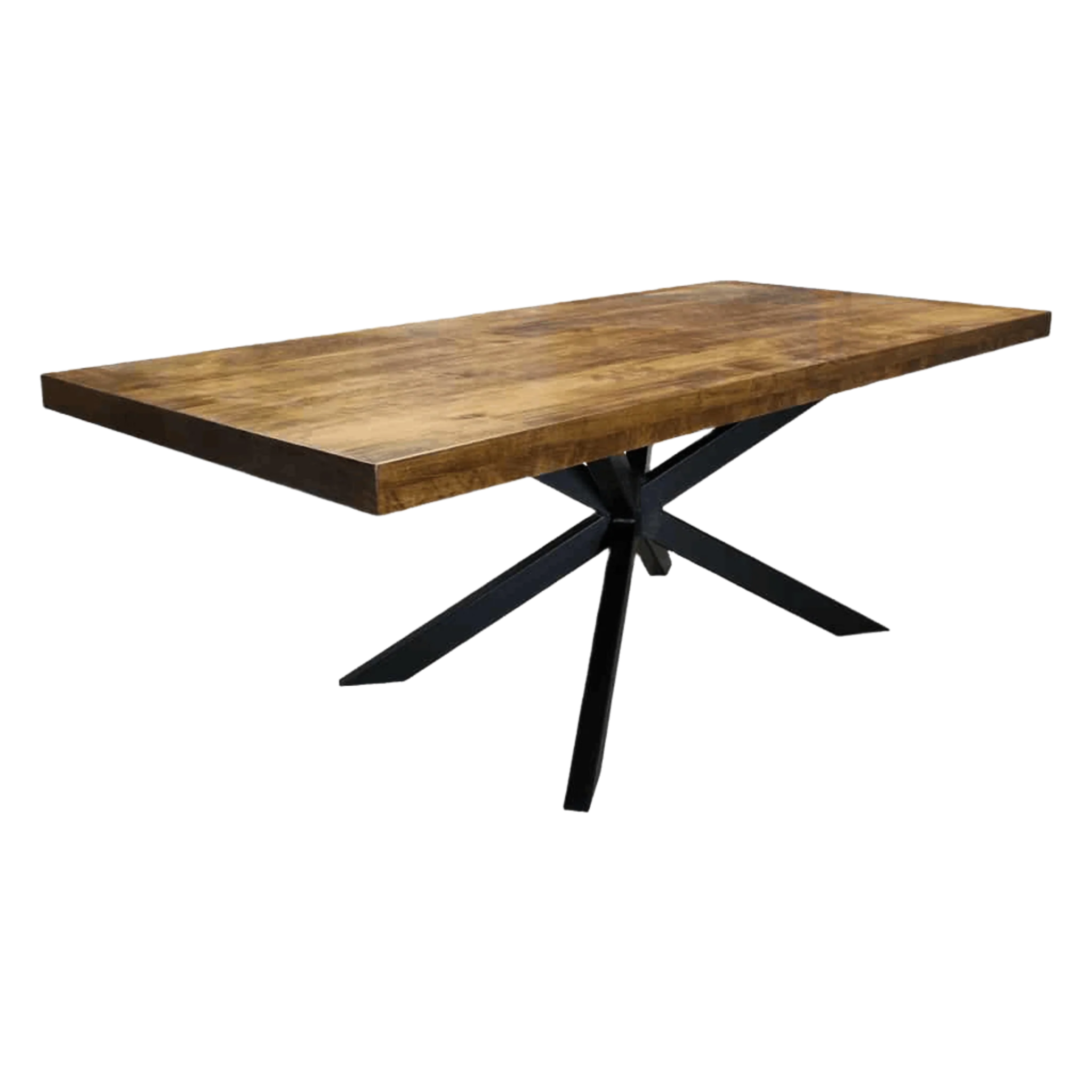 Maxwell Solid Wood Top With Metal Base Dining Table – Timbercrafts ...
